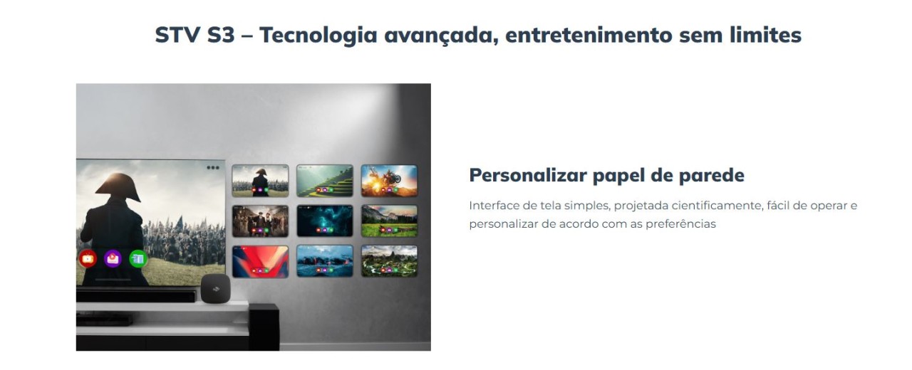 STV S3 Ultra 6K: Receptor IPTV Android 12 c/ Comando de Voz